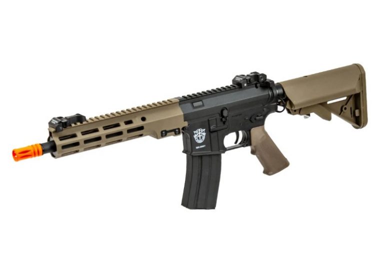 Classic Army M4 MK16 Skirmish ECS AEG Airsoft Rifle (Tan/Black ...